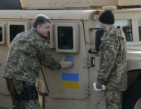 Ukrainian President Petro Poroshenko Sticks National Editorial Stock ...