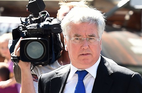 British Defence Minister Michael Fallon Departs Editorial Stock Photo ...
