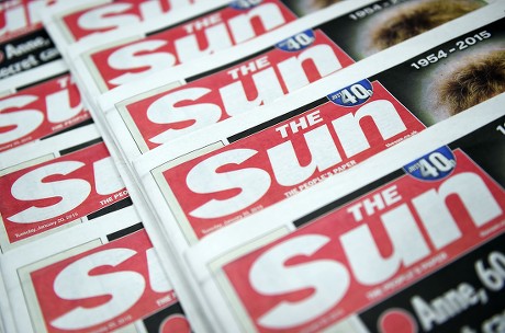 Uk Tabloid Sun News Agents London Editorial Stock Photo - Stock Image ...