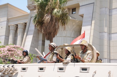 Egyptian Army Soldiers On Armored Vehicle Editorial Stock Photo - Stock ...