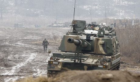 South Korean Soldiers K55a1 Tanks Participate Editorial Stock Photo ...