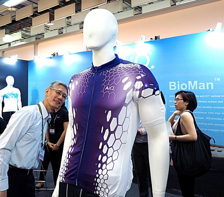 Man Examines Smart Clothing Developed By Editorial Stock Photo - Stock ...