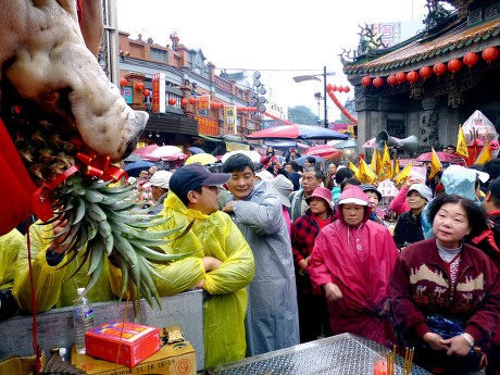 Taiwanese Watch Snout Holy Pig During Editorial Stock Photo - Stock ...