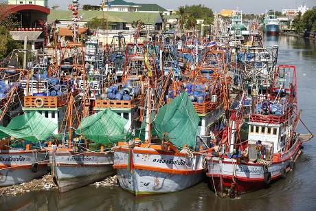 Fishing Boats Docked After Fishing Operations Editorial Stock Photo ...
