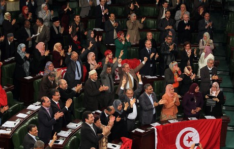 Members Tunisian National Constituent Assembly Nca Editorial Stock ...