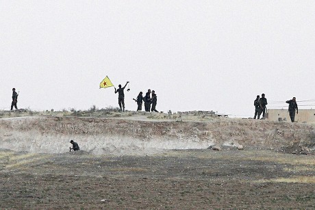 Picture Taken Turkish Side Border Between Editorial Stock Photo - Stock ...