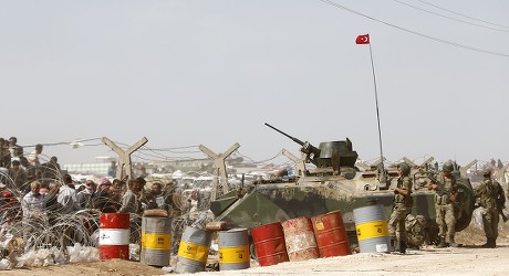 Turkish Soldiers Armoured Vehicle Guard Border Editorial Stock Photo ...