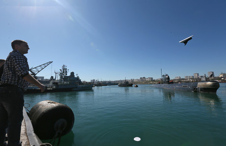 Ukrainian Submariners Throw Their Military Caps Editorial Stock Photo ...