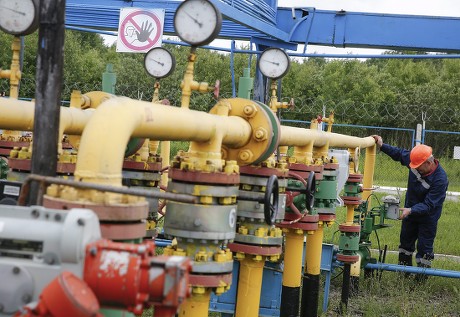Worker Checks Equipment Dashava Gas Storage Editorial Stock Photo ...