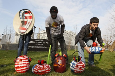 Activists Internet Party Ukraine Smash Pumpkins Editorial Stock Photo ...