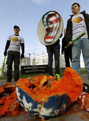 Activists Internet Party Ukraine Smash Pumpkins Editorial Stock Photo ...