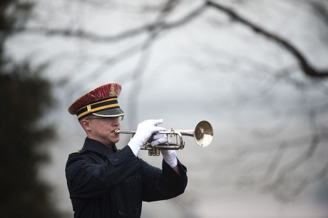 Bugler Plays Taps During Full Honors Editorial Stock Photo - Stock ...
