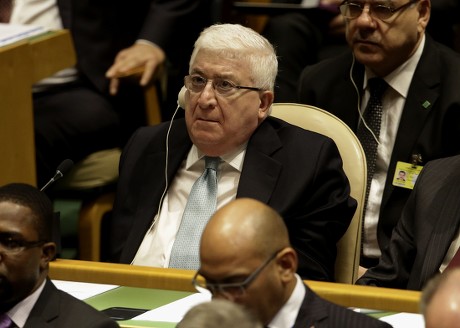 Iraqi President Fuad Masum Attends General Editorial Stock Photo ...