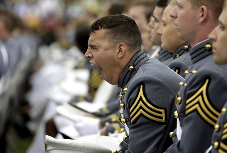 Cadet Yawns During West Point Military Editorial Stock Photo - Stock ...