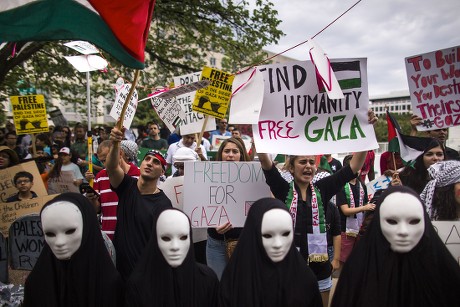Hundreds Supporters Palestinian Rights Organization Aladwa Editorial ...
