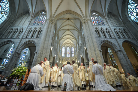 Ceremony Ordination Three New Belgian Priests Editorial Stock Photo ...