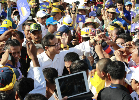 Sam Rainsy C Leader Opposition Cambodia Editorial Stock Photo - Stock ...