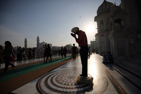 Sikh Devotee Prays He Visits Pay Editorial Stock Photo - Stock Image ...
