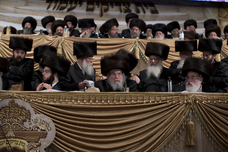 Hassidim Ultra Orthodox Jews During Wedding Editorial Stock Photo ...