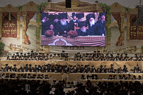 Hassidim Ultra Orthodox Jews During Wedding Editorial Stock Photo ...