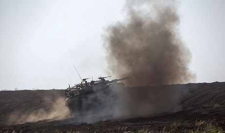 Israeli Tank Taking Part Military Training Editorial Stock Photo ...