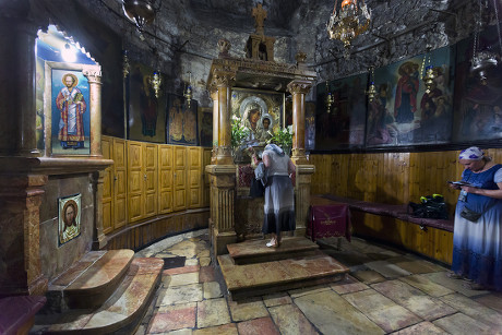 Orthodox Christian Woman Bends Kiss Altar Editorial Stock Photo - Stock ...