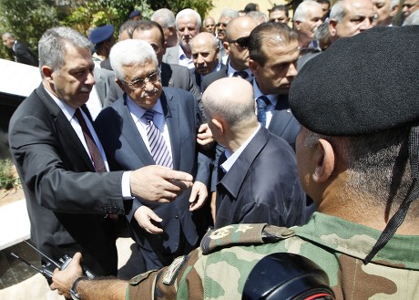 Palestinian President Mahmoud Abbas 2l Pictured Editorial Stock Photo ...