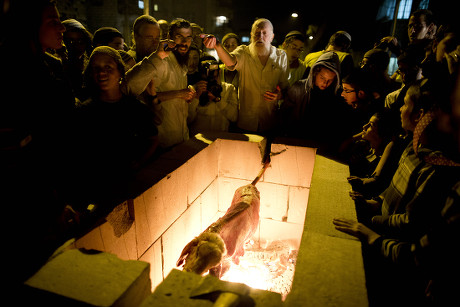 Orthodox Jews Temple Mount Institute Roast Editorial Stock Photo ...