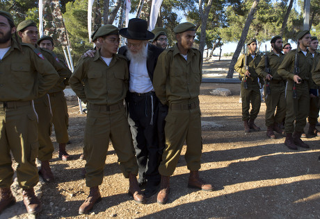 Rabbi Has Words Ultraorthodox Jewish Soldier Editorial Stock Photo ...