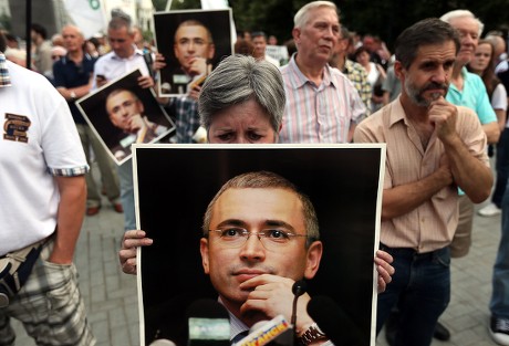 Woman Holds Poster Portrait Imprisoned Former Editorial Stock Photo ...