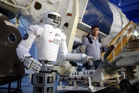 Russian Specialist Displays Work Space Humaniform Editorial Stock Photo ...