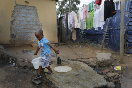 Boy Carries Families Washing Water Bucket Editorial Stock Photo - Stock ...