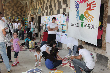 Syrian Children Play Part Activities Forum Editorial Stock Photo ...