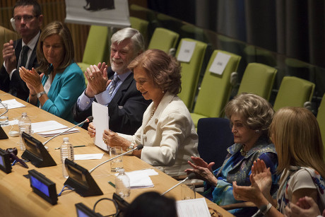 Queen Sofia Spain C Seated Between Editorial Stock Photo - Stock Image ...