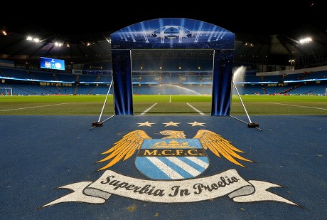 Manchester City Club Crest Lies On Editorial Stock Photo - Stock Image ...