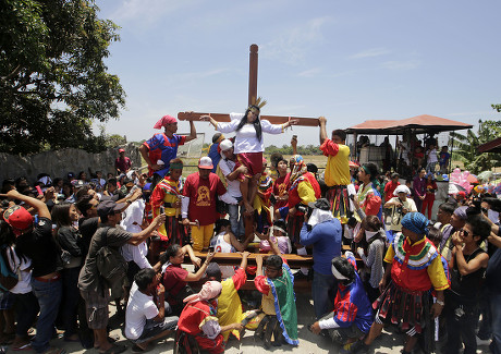 Filipino Penitent Precy Valencia 43 Nailed Editorial Stock Photo ...
