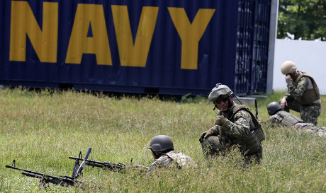 Us Navy Officers Teach Their Filipino Editorial Stock Photo - Stock ...