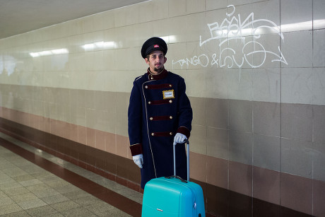 Homeless Man Named Jozef Working Luggage Editorial Stock Photo - Stock ...
