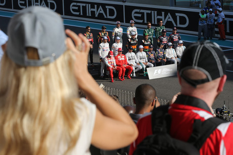 F1 Drivers Pose End Season Group Editorial Stock Photo - Stock Image ...