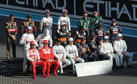 F1 Drivers Pose End Season Group Editorial Stock Photo - Stock Image ...