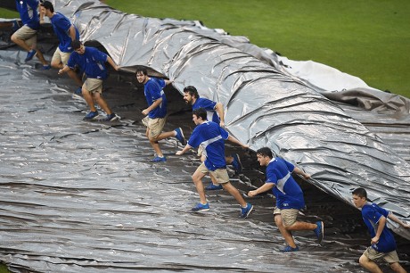 Members Ground Crew Pull Tarp Out Editorial Stock Photo - Stock Image ...