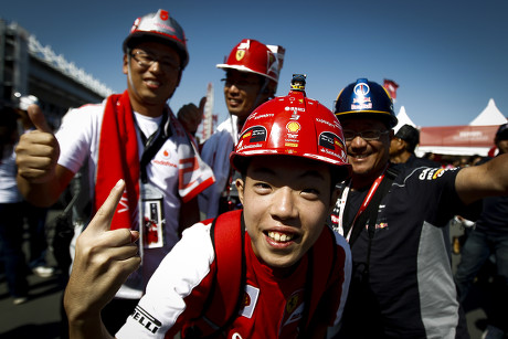 Japanese Formula 1 Fans Pose Photographs Editorial Stock Photo - Stock ...
