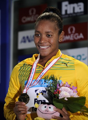 Gold Medalist Alia Atkinson Jamaica Smiles Editorial Stock Photo ...