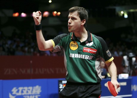 Timo Boll Germany Celebrates After Defeating Editorial Stock Photo ...
