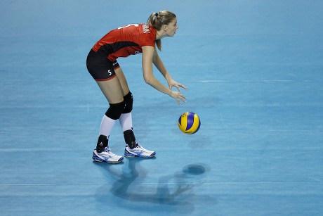 Laura Heyrman Belgium Prepares Serve During Editorial Stock Photo ...