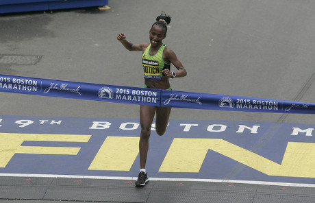 Caroline Rotich Kenya Crosses Finish Line Editorial Stock Photo - Stock ...