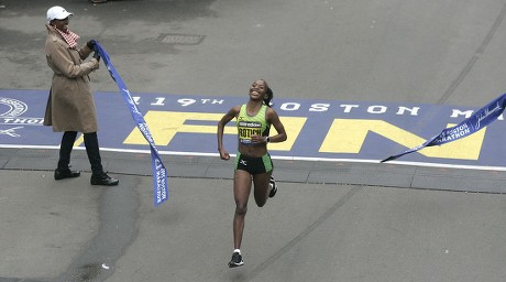 Caroline Rotich Kenya Crosses Finish Line Editorial Stock Photo - Stock ...