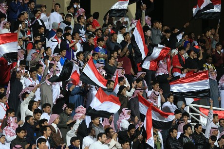 Alraed Fans Cheer Their Team During Editorial Stock Photo - Stock Image ...