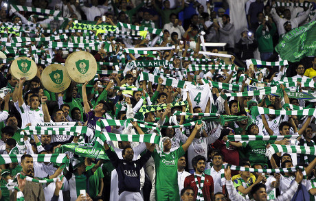 Alahli Fans Cheer Their Team During Editorial Stock Photo - Stock Image ...
