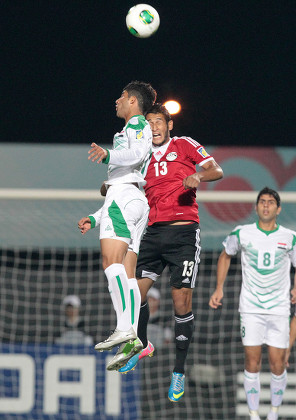 Egypts Mahmoud Hamad R Tackles Iraqs Editorial Stock Photo - Stock ...